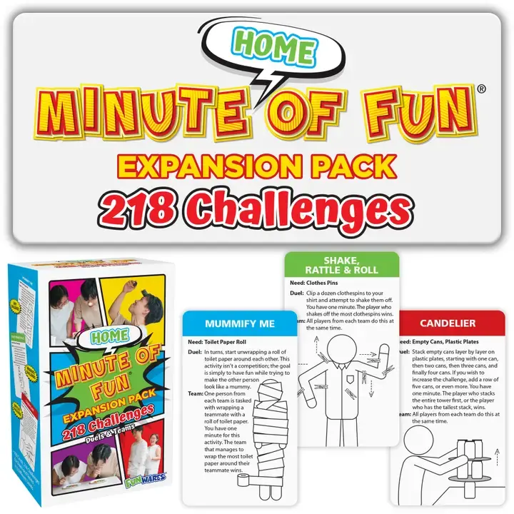 Minute of Fun Home Edition – Indoor Party & Family Game Gift - Party On!