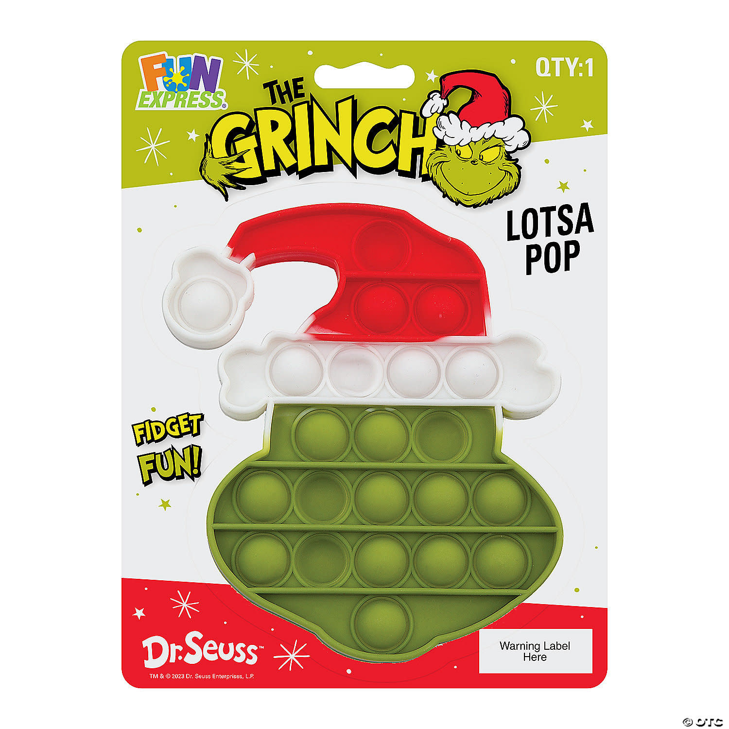 Dr. Seuss™ The Grinch Lotsa Pops Popping Toy - Party On!