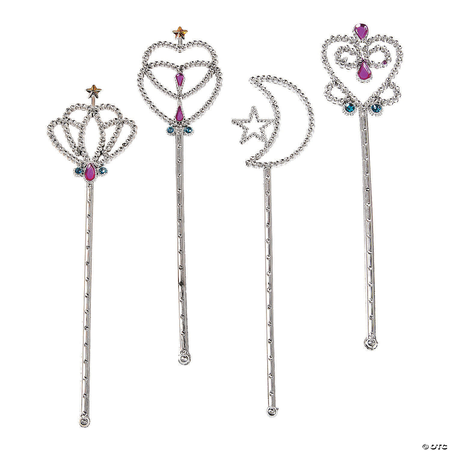 Plastic Jeweled Wands - 12 Count | Party On USA - Party On!