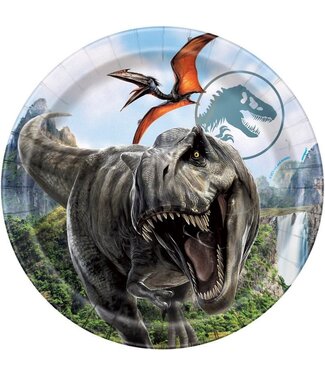 Jurassic World 4 Dinner Plates - 8 Count - Party On!