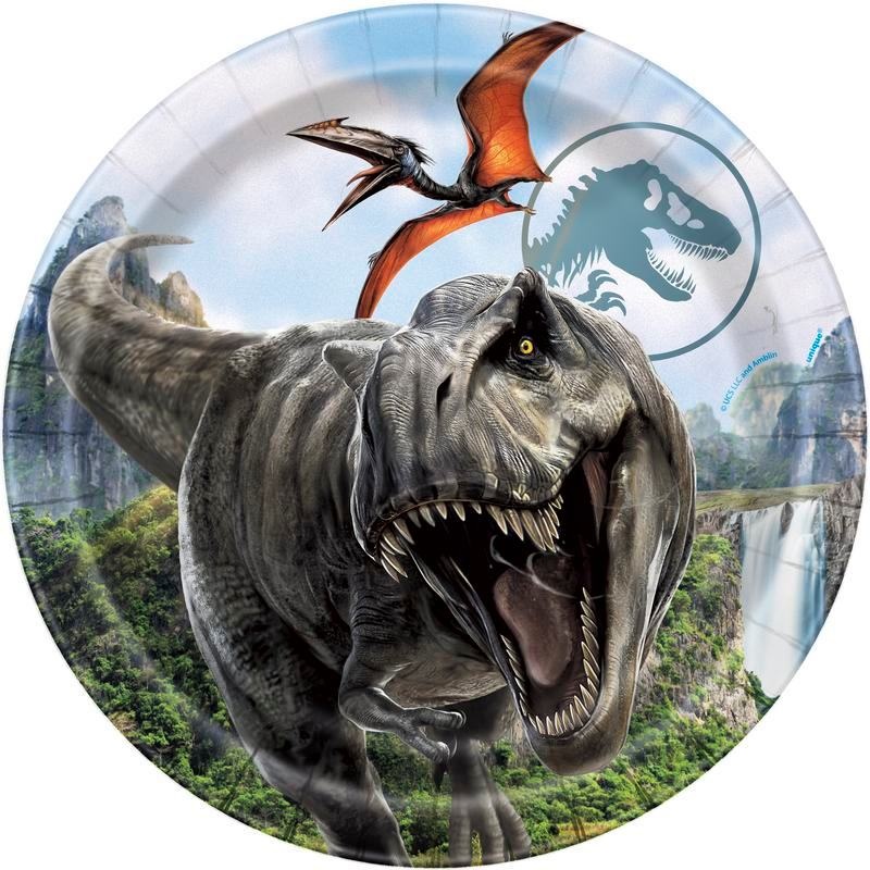 Jurassic World 4 Dinner Plates - 8 Count - Party On!