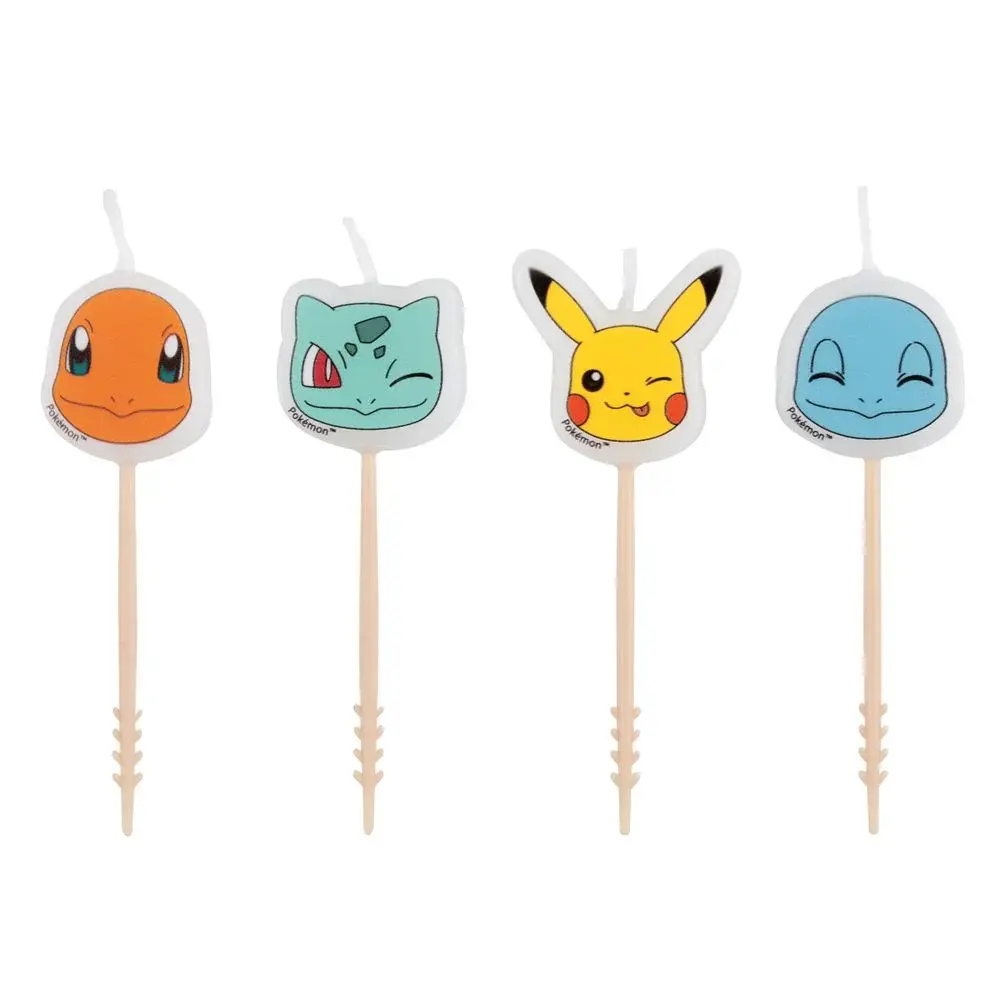 Pokemon Pick Candles - 4 Count | Party On USA - Party On!