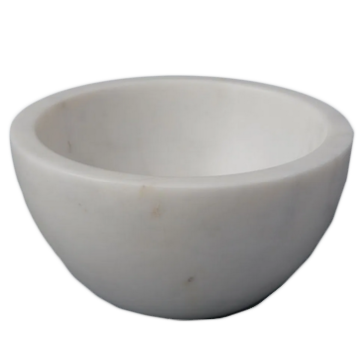 Bowl-White Marble-Small - PLENTY Mercantile & Event Venue