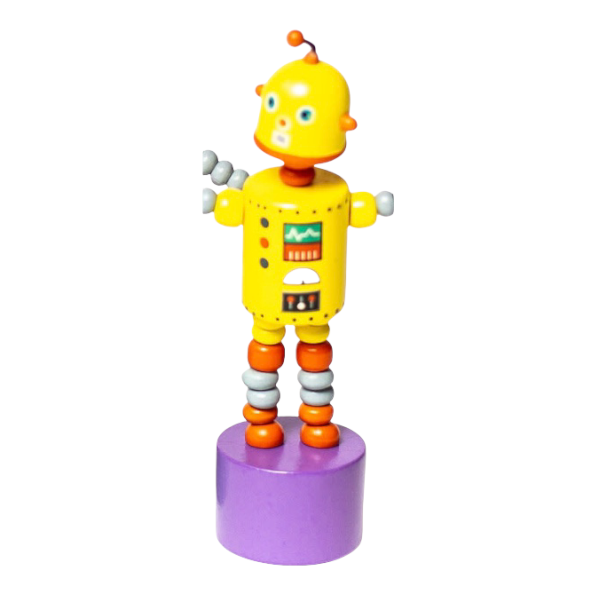 Toy-Push Puppet-Retro Robots - PLENTY Mercantile & Event Venue