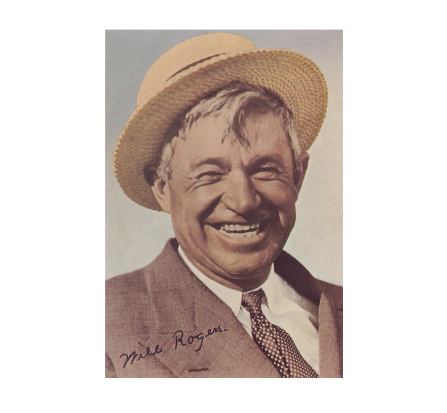 Art Print - Smiling Will Rogers - PLENTY Mercantile & Event Venue