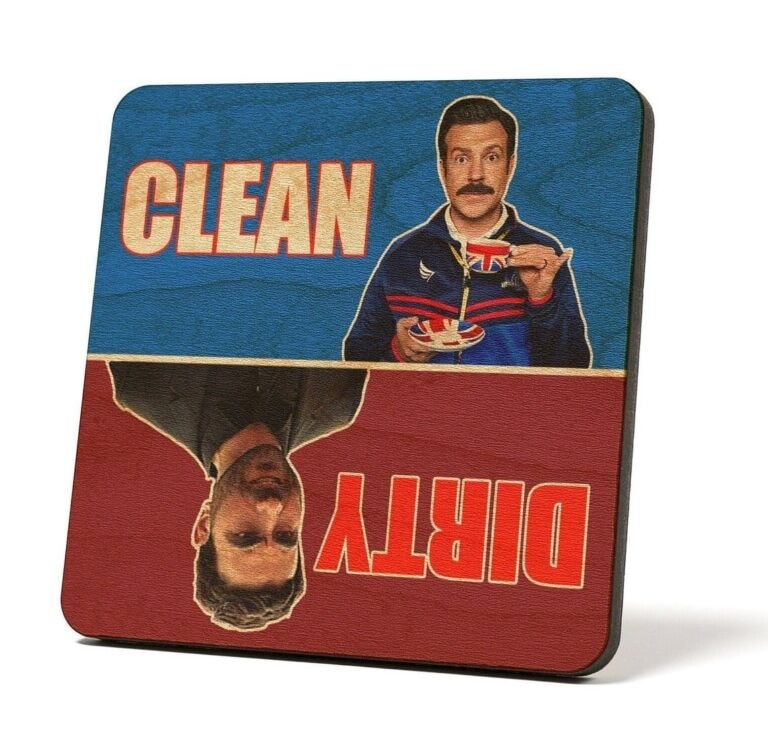 Dishwasher Magnet | Dirty/Clean | Ted Lasso - PLENTY Mercantile & Event ...
