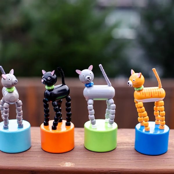 Toy - Push Puppet Kitty - PLENTY Mercantile & Venue