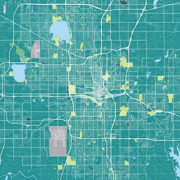 Print|Oklahoma City Map - PLENTY Mercantile & Venue Print|Oklahoma City Map - PLENTY Mercantile & Venue