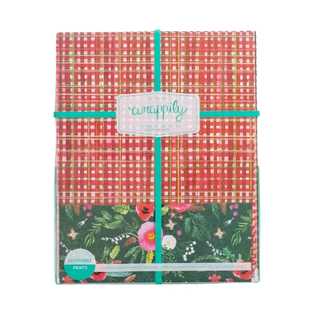 Wrapping Paper | 2-Sided Eco | Plaid - PLENTY Mercantile & Event Venue