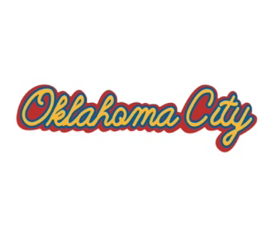 PLENTY Sticker | Oklahoma City | Script Yellow Blue Red - PLENTY ...