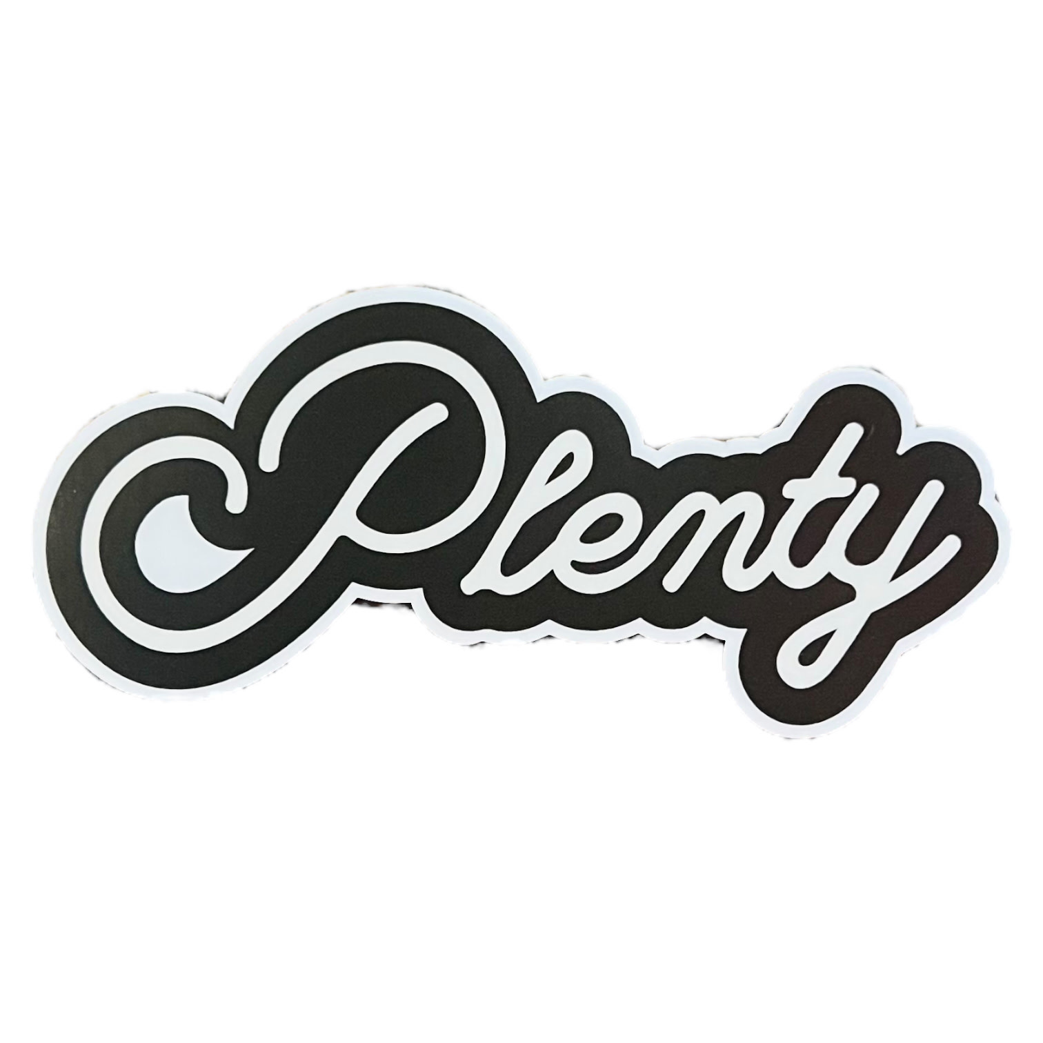 Sticker | Plenty Script Logo - PLENTY Mercantile & Event Venue