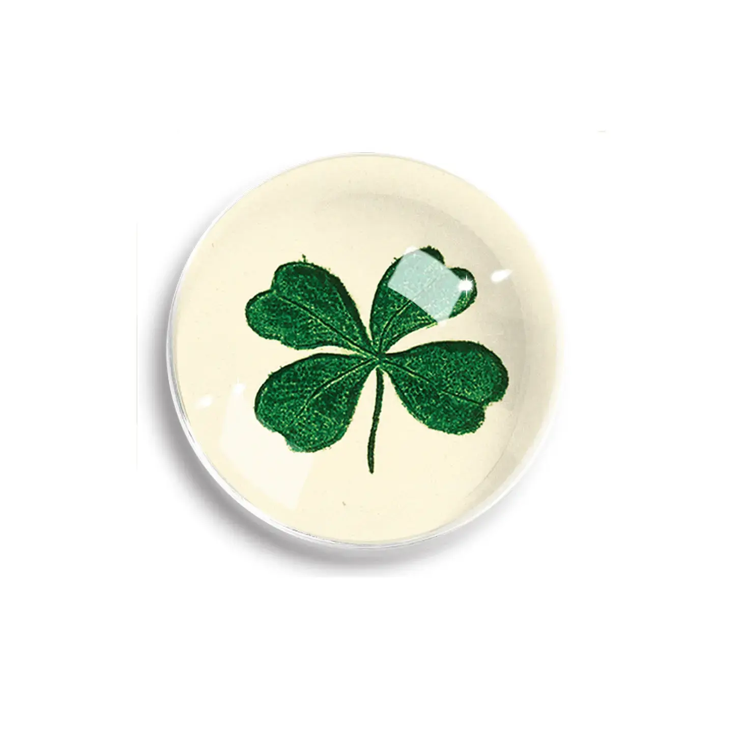 Paperweight | Crystal Dome | Lucky Clover Vintage - PLENTY Mercantile ...