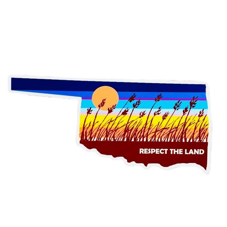 Sticker | Vinyl | Respect the Land - PLENTY Mercantile & Event Venue