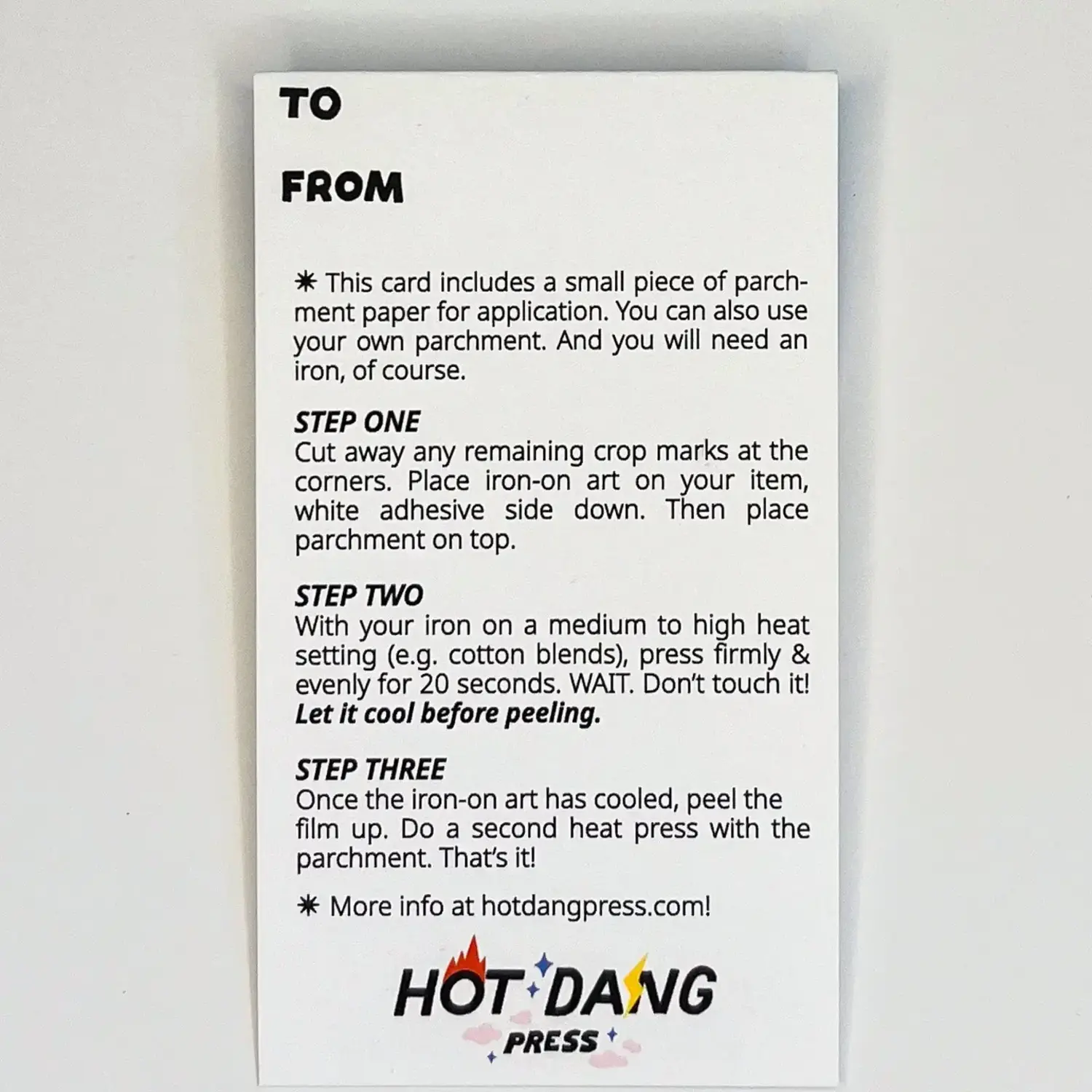 Card | Iron-On | I Love You / Heart Face - PLENTY Mercantile & Event Venue