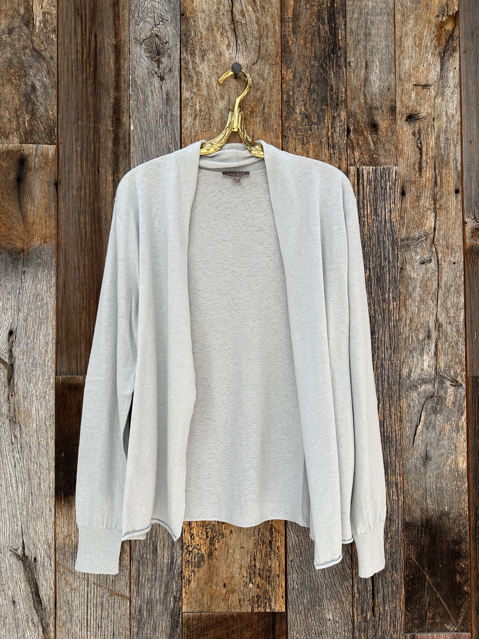 Lilla P Everyday Open Cardigan Sweater Moonstone
