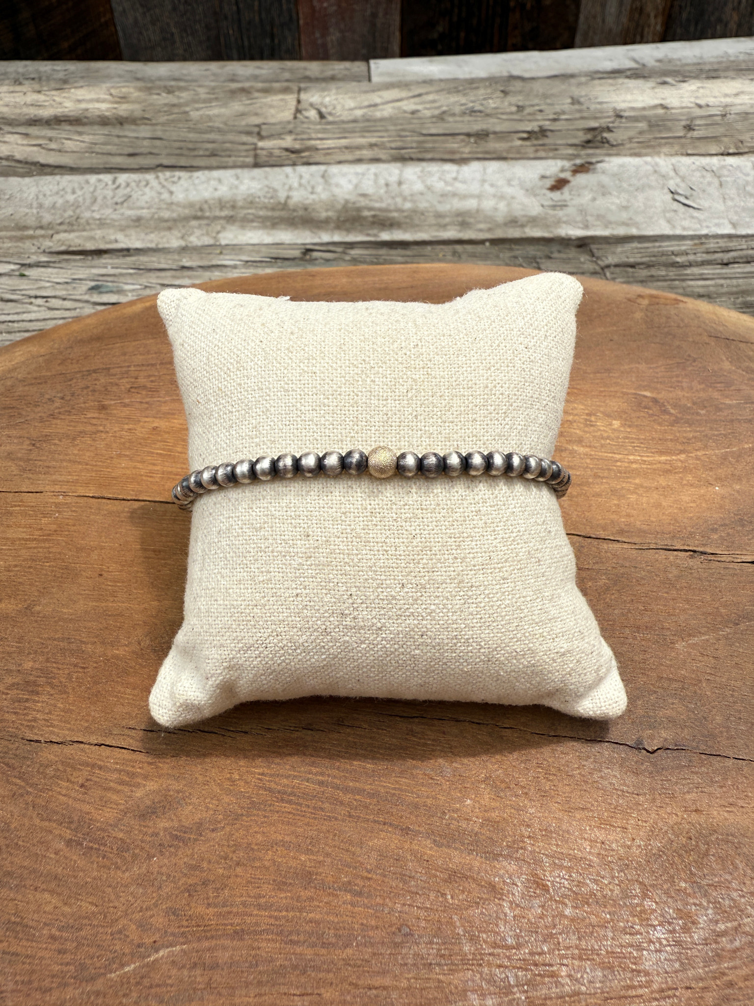 Christy Lea Payne CLP Silver Bead Bracelet - Stardust Offset - Island Farm