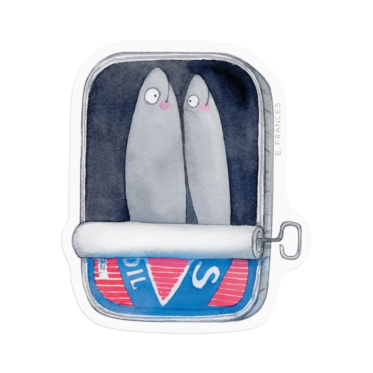E. Frances Paper E. Frances Paper Sardine Sticker - Island Farm