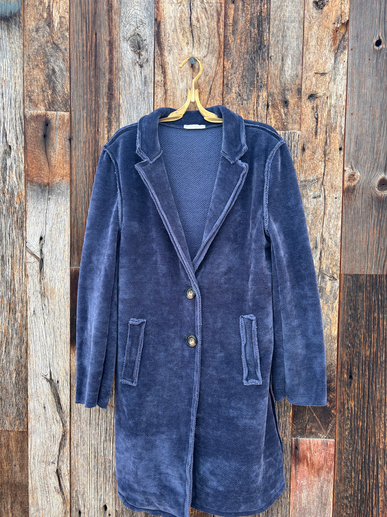 Milio Milano Milio Milano Corduroy Car Coat w/ Pockets - Island Farm