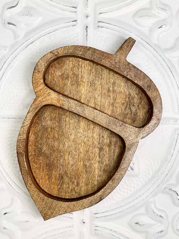 Wooden Acorn Tray - Wanderlust Boutique & General Store Inc.