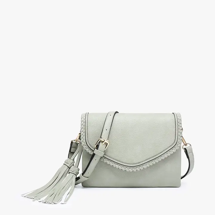 Sloane Flapover Crossbody-Lt Sage - Wanderlust Boutique & General Store ...