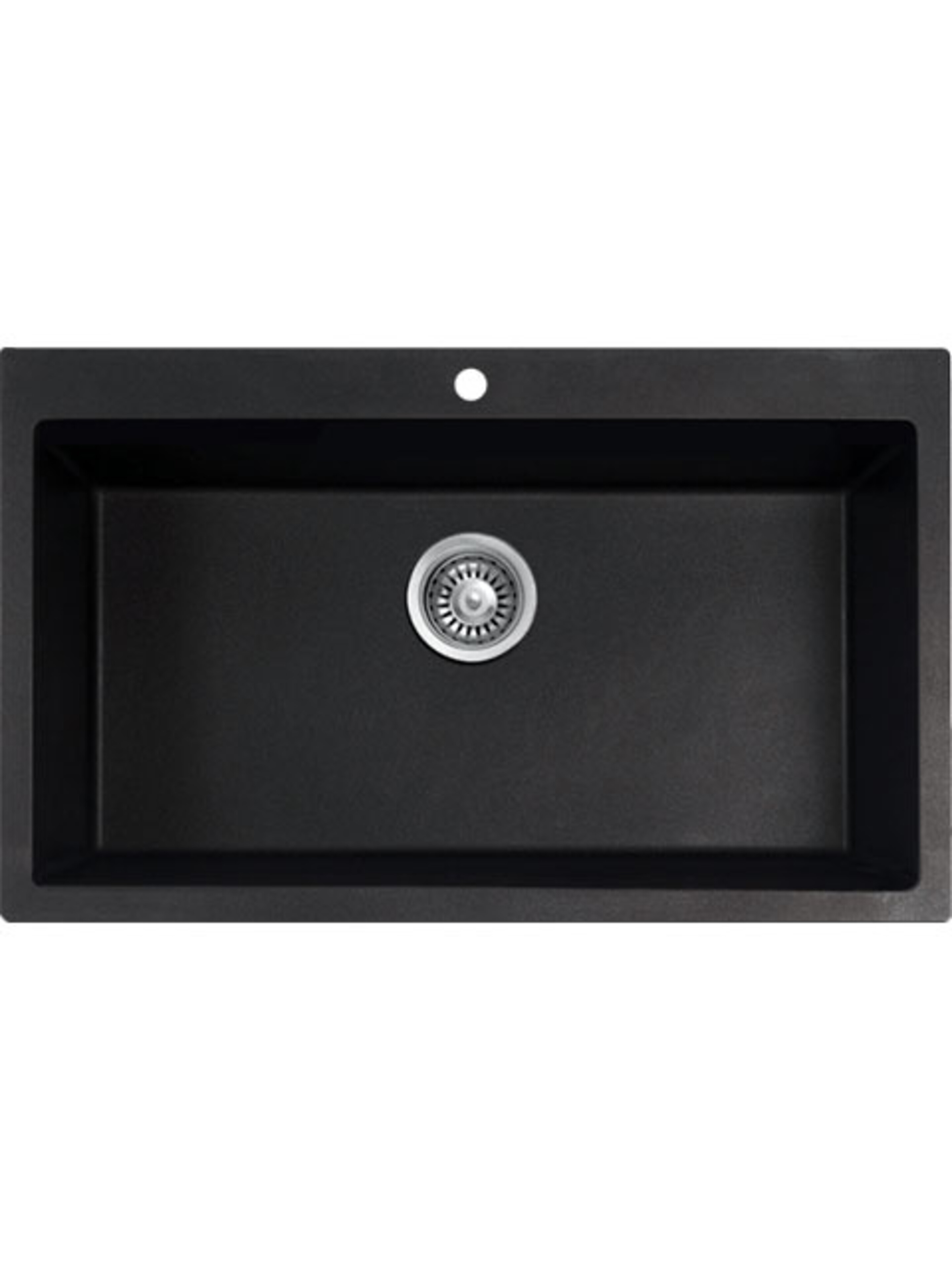 Évier simple en granite noir Sur/Sous-plan MB102GR - Ossöm Salle De ...