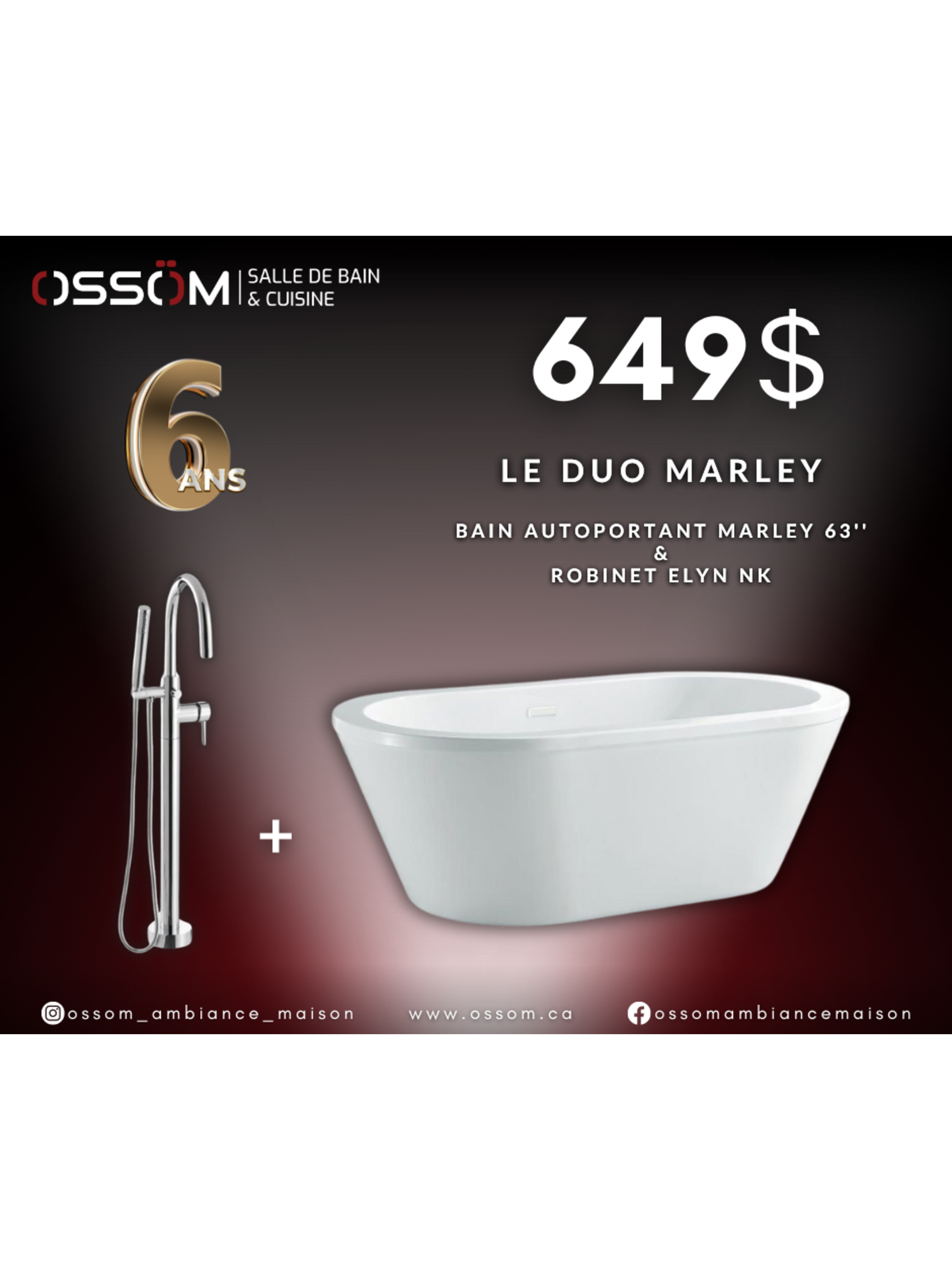 Freestanding tubs - Ossöm Ambiance Maison
