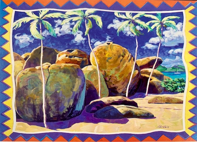 Card - BVI Art Karl Merklein - The Baths - Nutmeg and Co.