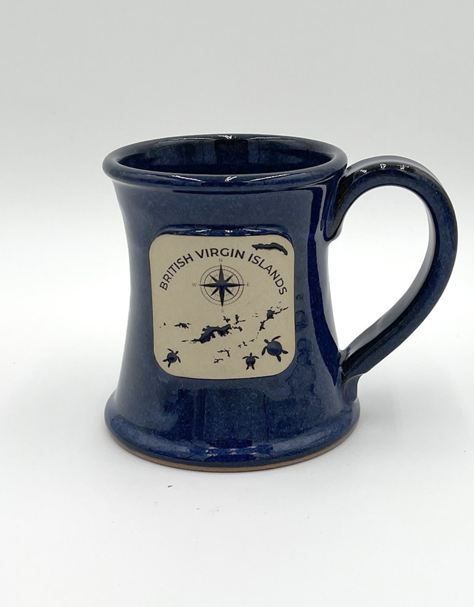 Stoneware Mug - BVI - Electric Blue Dishwasher/Micro/Oven Safe - Nutmeg ...