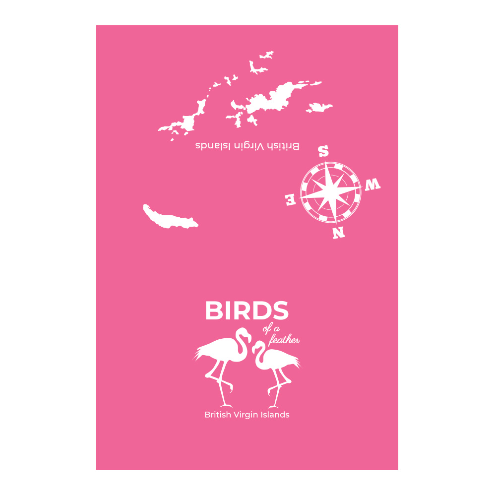 Tea Towel BVI - Birds Of A Feather - Nutmeg and Co.