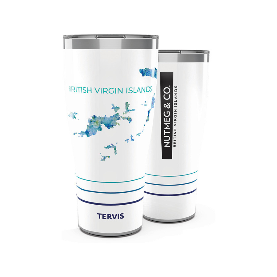 Tervis Stainless White/Sip Top - BVI Islands 20 oz - Nutmeg and Co.
