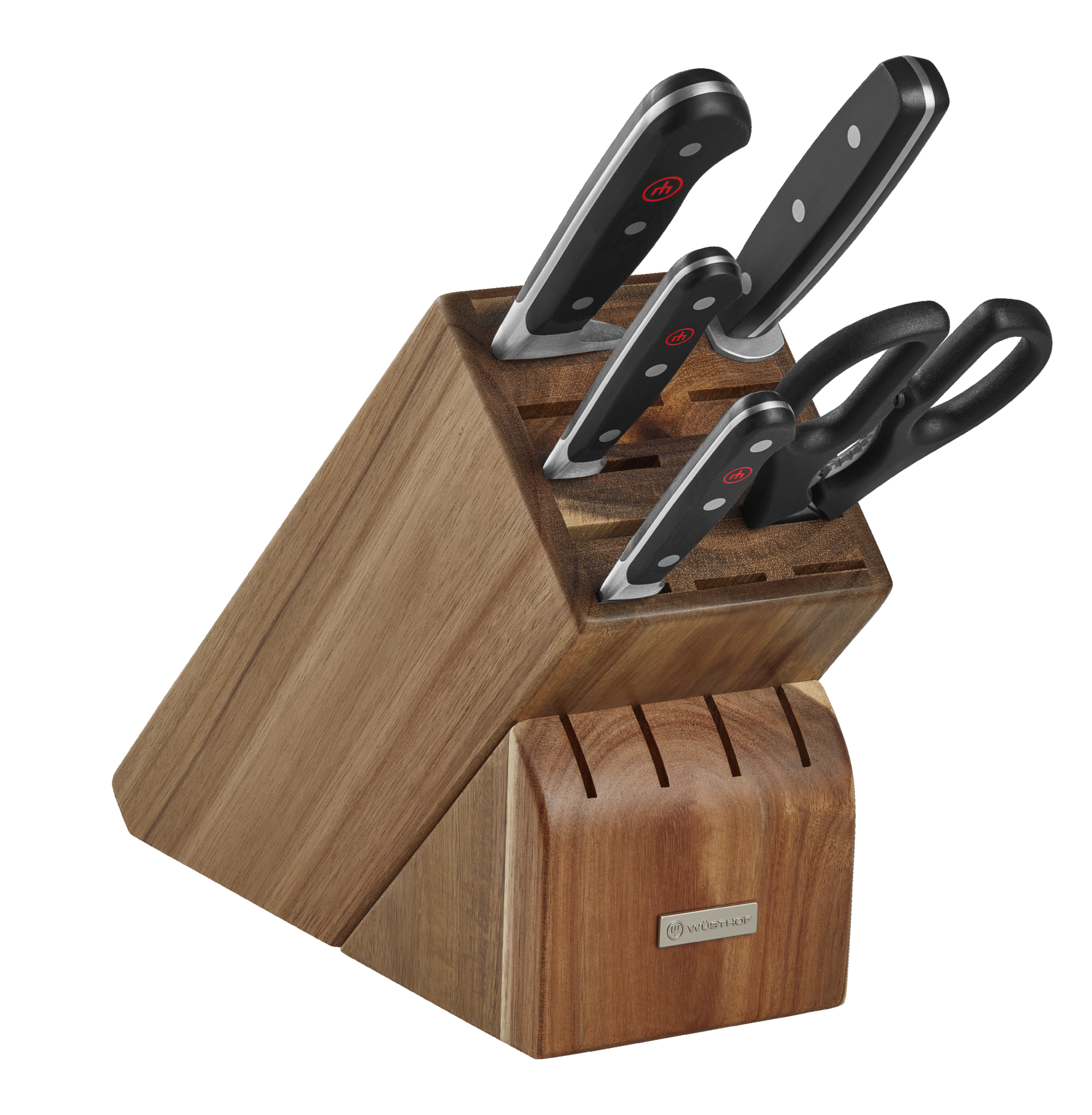 Classic 6pc Starter Block Set Acacia - Gift and Gourmet