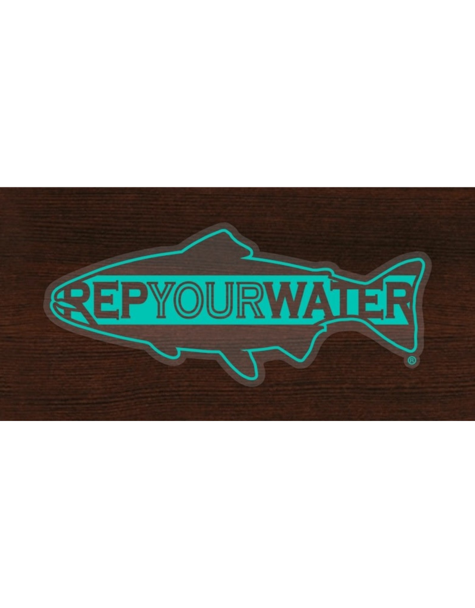 RepYourWater Clear Water Logo Sticker - Tackle Shack
