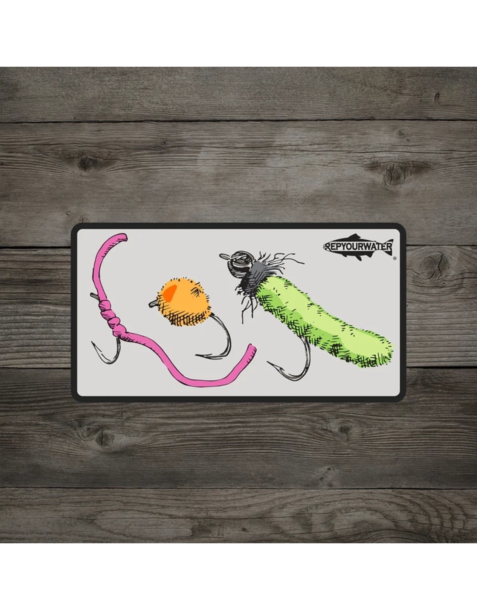 RepYourWater Trash Flies Sticker - Tackle Shack