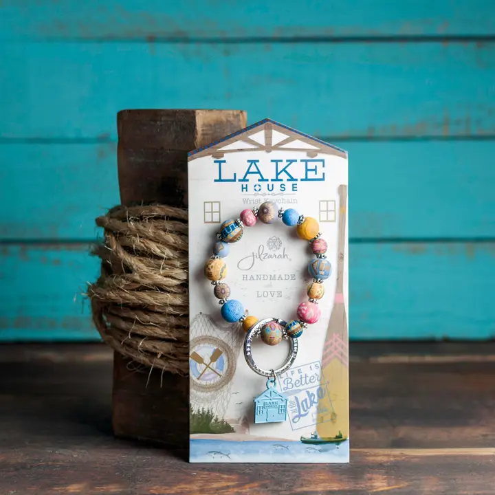 Lake House Carded Wrist Keychain - Lili Lu