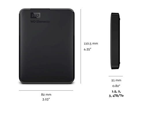 WD 3TB Elements 3TB Portable External Hard Drive - USB 3.0 - Sight ...