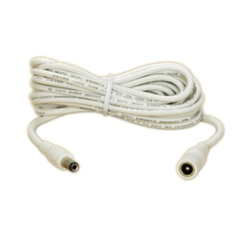 Foscam Power Extension Cable 12VDC 3M White - Sight & Sound Fort Frances