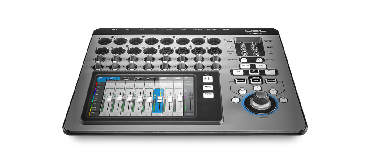 16 Channel Digital Mixer w/Touch Screen & Carrying Case - Sight & Sound ...