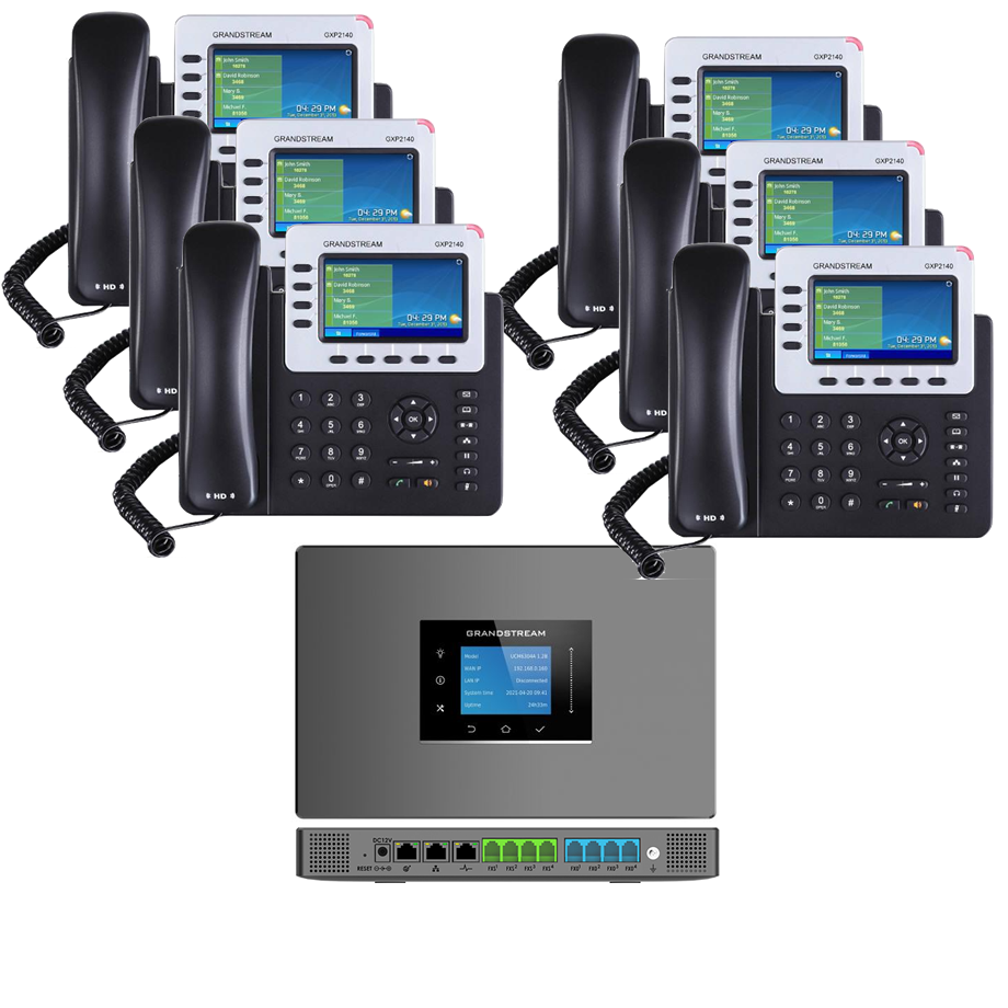 4-Line CO/IP Voip Phone Sys w/ 6 IP Phones - Sight & Sound Fort Frances