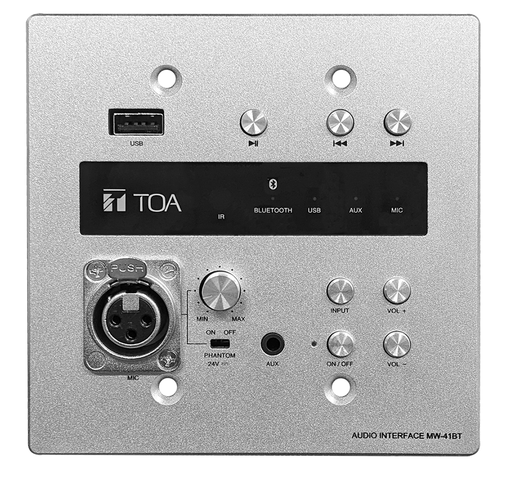 TOA 2-Gang Bluetooth Audio Interface with USB & XLR - Sight & Sound ...