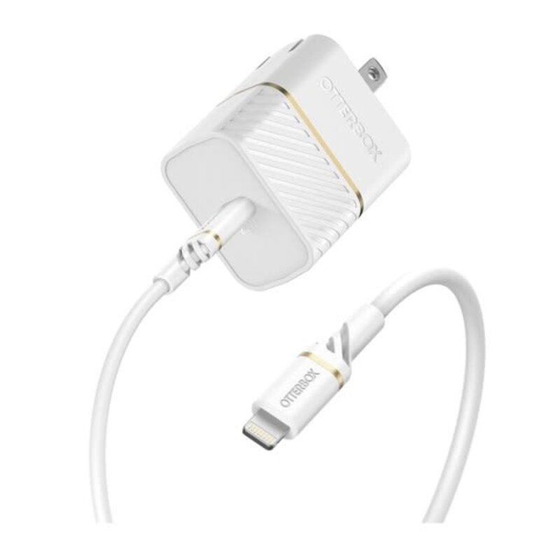 Otterbox 20W White - 100cm USB-C PD Wall Charger Kit w/ USB-C to ...
