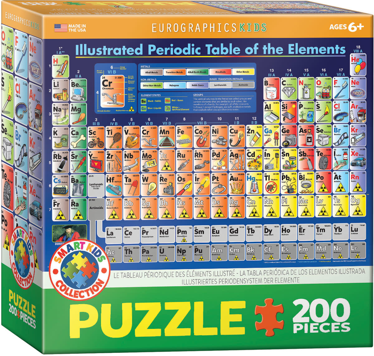 Illustrated Periodic Table of the Elements Puzzle - Ingenium Boutique