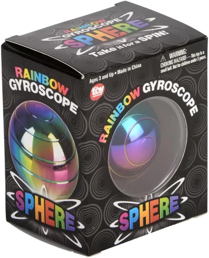 Gyroscope Rainbow Sphere 1.5" - Ingenium Boutique