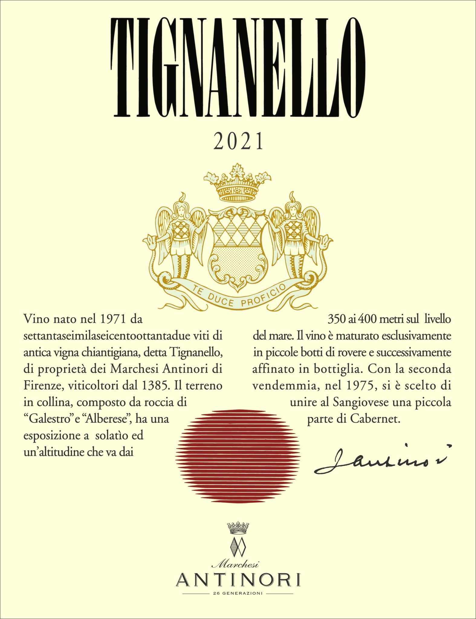 Antinori Tignanello 2021| 750ml - Vintage Wine Cellars