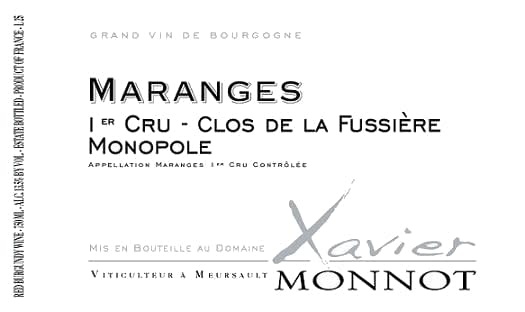 Xavier Monnot Maranges Clos de La Fussiere Premier Cru Monopole (2022 ...