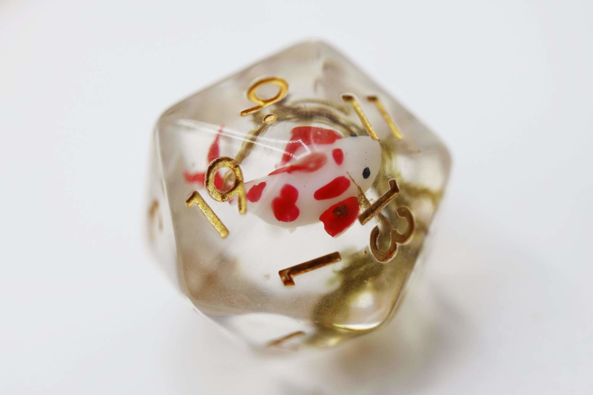 Red Koi Fish RPG Dice Set - 3 Gear Studios