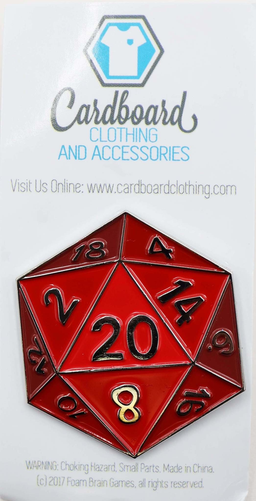 D20 Enamel Pins - 3 Gear Studios