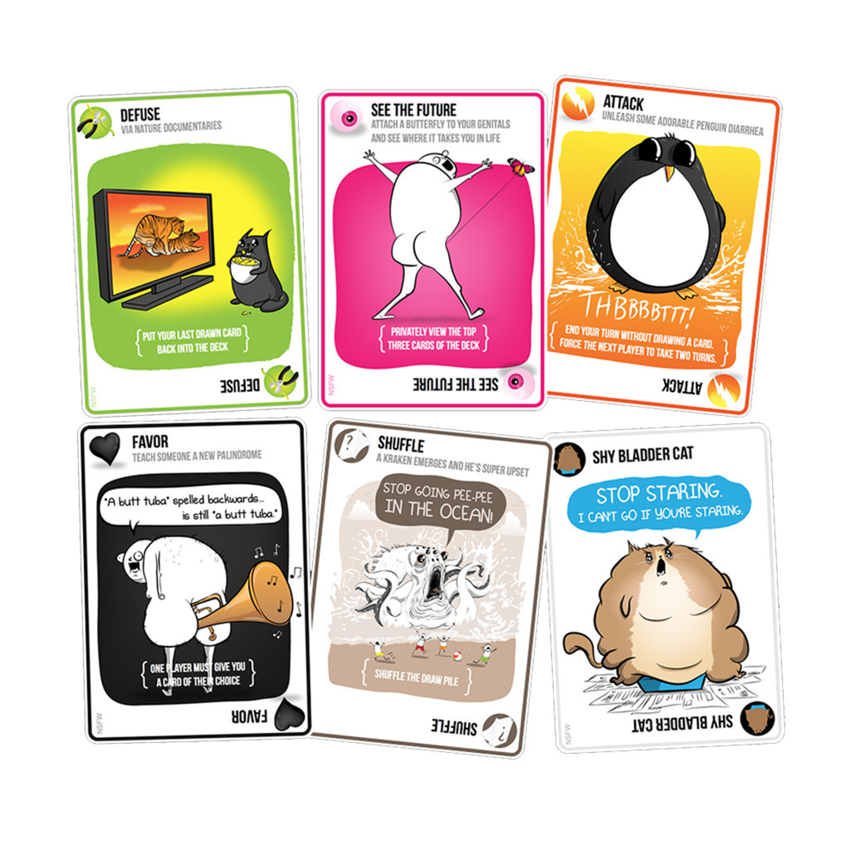 Exploding Kittens Card List - Printable Cards