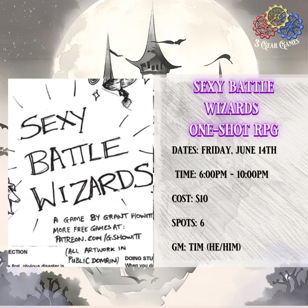 SEXY BATTLE WIZARDS One-Shot RPG - 3 Gear Studios