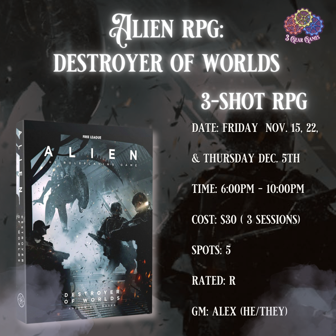 Alien RPG: Destroyer of Worlds 3 shot - 3 Gear Studios