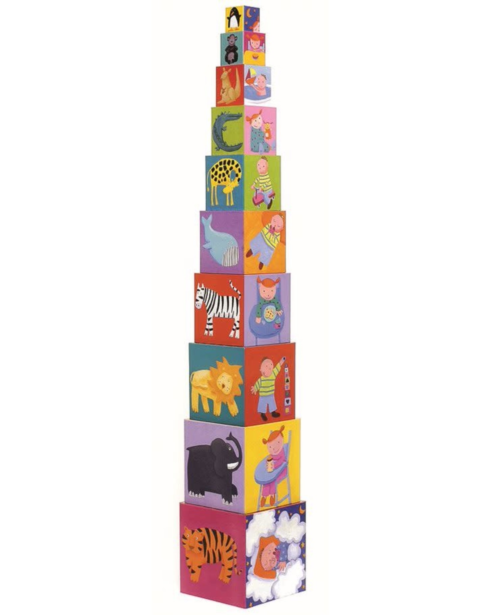 Stacking Cubes: Funny Blocks - Owls Hollow